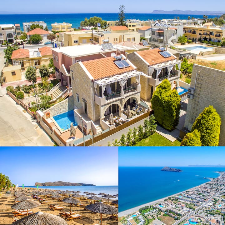 150m To Beach, Shops & Restaurants / Private Pool - Chania