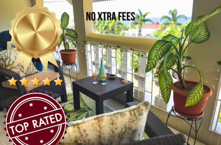 Family Party Villa|ac|tv|ocean View|chef - Montego Bay