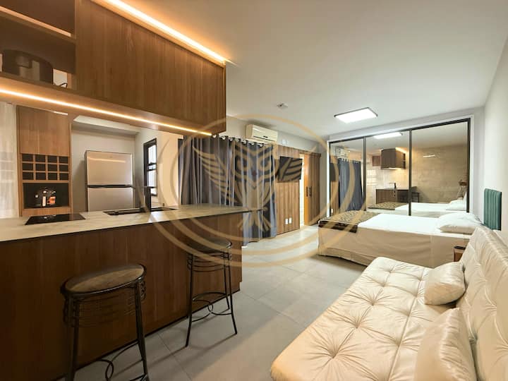 Excelente Flat 1/4 Mobiliado (20° Andar) - Goiânia