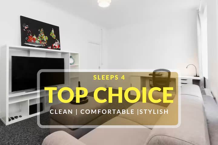 Centrally Located Flat - Sleeps 4 (King + Sofabed) - Cardiff