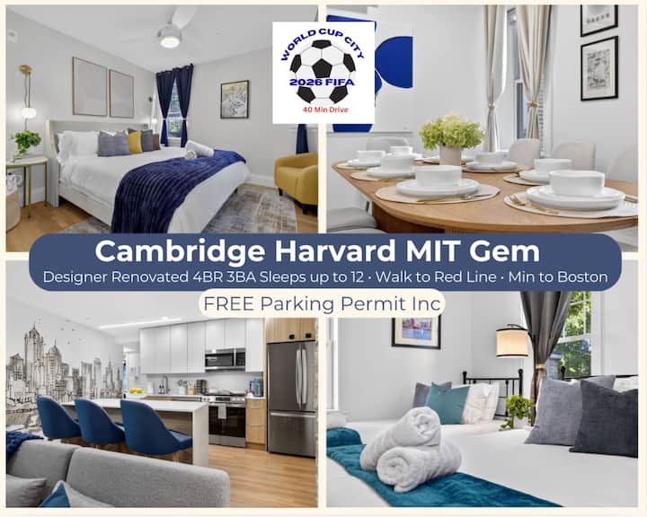 4br 3fullba Cambridge Harvard Mit Gem Parking Fifa - Massachusetts