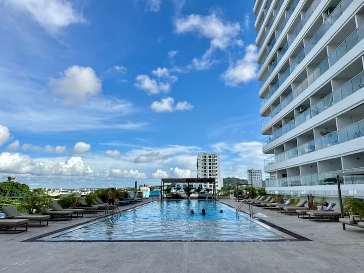 Loft Nuevo Con Piscina A Pasos Del Aeropuerto - Cartagena