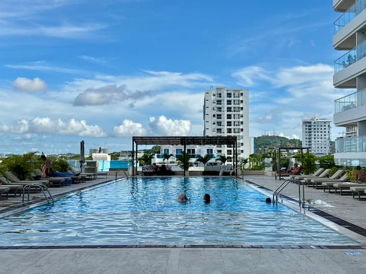Apartamento Estudio Piscina A Pasos Del Aeropuerto - Cartagena