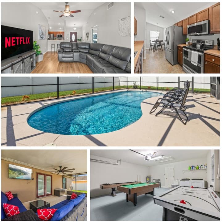 Comfortable 3 Bedroom Pool Home With Gameroom - Colt Creek State Park, Lakeland