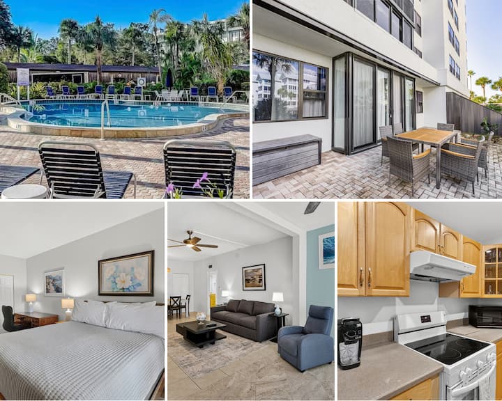 Beachside Bliss Walk To Siesta Pool Access - Siesta Key, FL