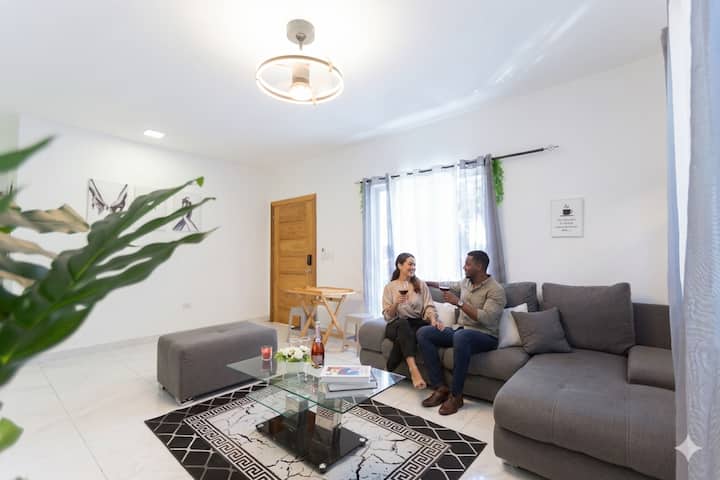 Céntrico Moderno Lugar 3 Habts/4 Camas Piscina - Puerto Plata