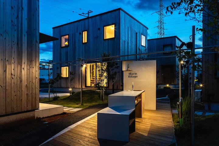 【くつろぎ】最大4名宿泊可・外に温水シャワー付・釣りに最適 - Miyagi