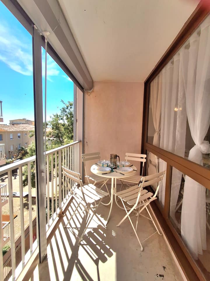 Studio Le Capitaine 100m Plage - Valras-Plage