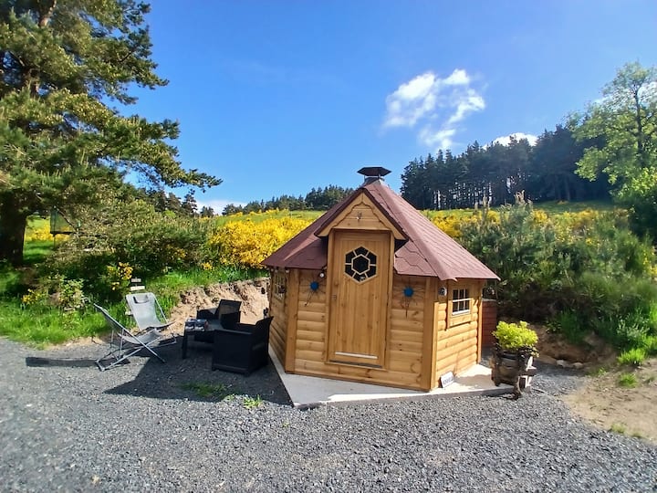 Kota En Pleine Forêt Bain Norvégien Sauna - Les Estables