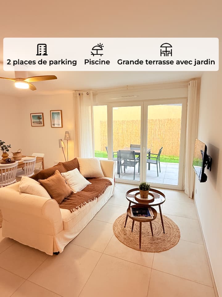 T3 Neuf : Terrasse Avec Jardin, Piscine & Parking - Le Lavandou