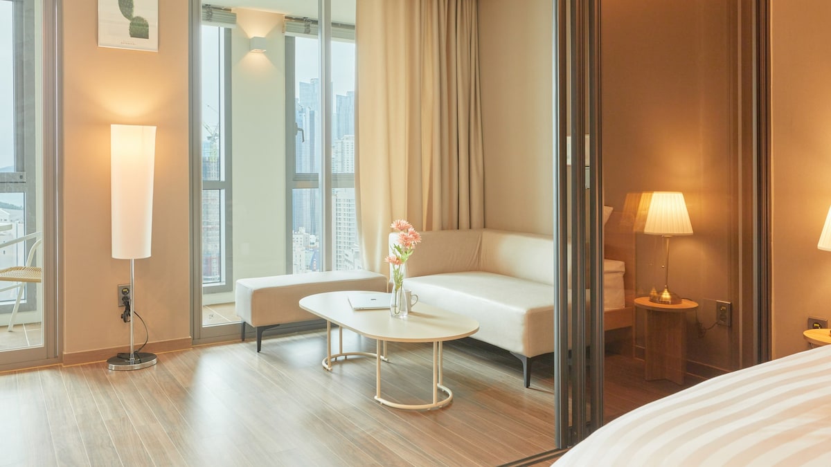 D004 Habitación Deluxe/No se permiten mascotas/El mejor alojamiento familiar/Haeundae - Airbnb