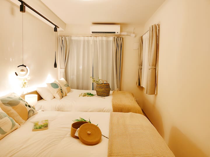 池袋站6分！25年新筑电梯/直达新宿涩谷/正规两床舒适房 | 适合家庭/日式极简温馨公寓 - Ikebukuro