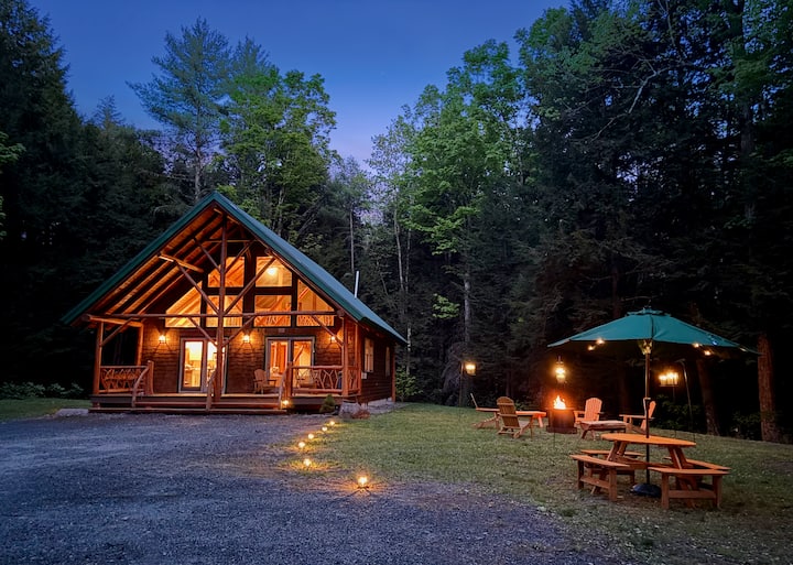 Adirondack A-frame • Schroon Lake & Firepit - Adirondack, NY