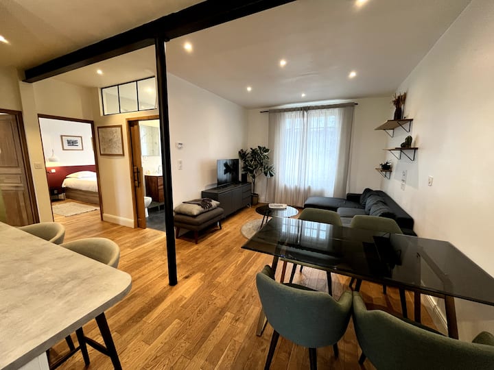 L'intemporel 4pers 2 Chambres Tv Wifi - Nantes