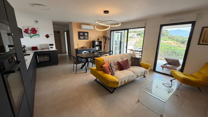 Superbe 3 Pièces Vue Mer, Climatisé Avec Parking - Ajaccio