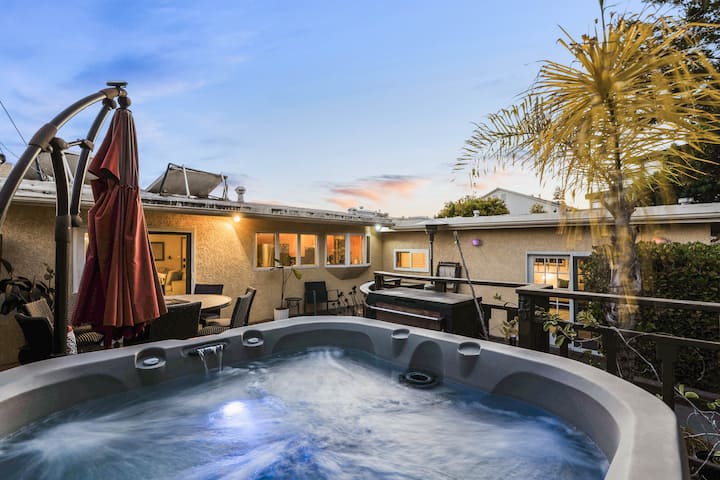 Ocean View Garden Oasis•hot Tub - サンディエゴ