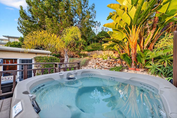 Ocean View Garden Retreat | Hot Tub + Gazebos - San Diego