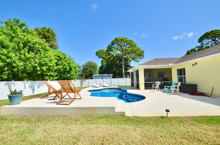 Seashell Escape | Modern 3br Pool Home - 聖露西港