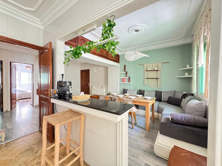 Grand Appartement Lumineux Avec Clim & Netflix - Casablanca