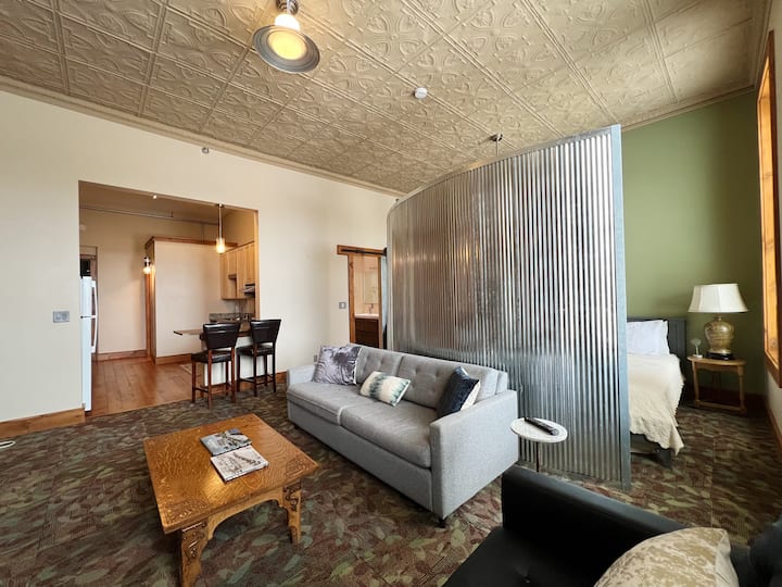 Historic Hotel Downtown Loft - Cedar Falls, IA