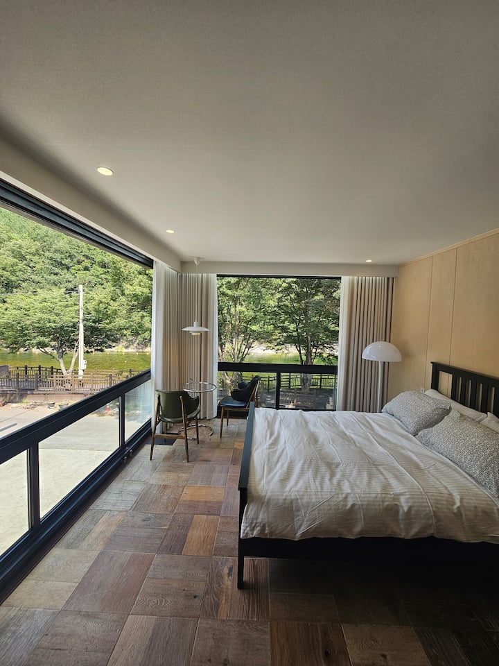 #Pogn_sainam #포근사인암 #8인가족 #방3, 침대4개 #자쿠지 #가족펜션 #독채 - Danyang-gun