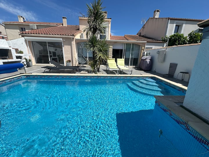 Villa De Charme Avec Jardin Et Piscine. - Palavas-les-Flots