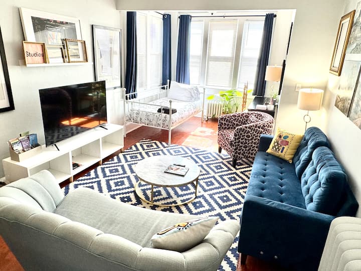 Chic Old Brick Home • Curated Vintage Art & Decor - New York