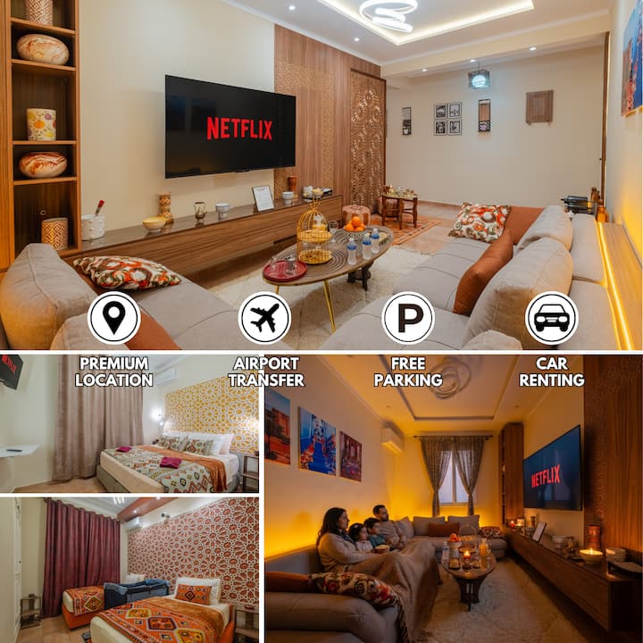 3bdr Apt – Central – Riad Charm + Free Baby Pack - Marrakesh