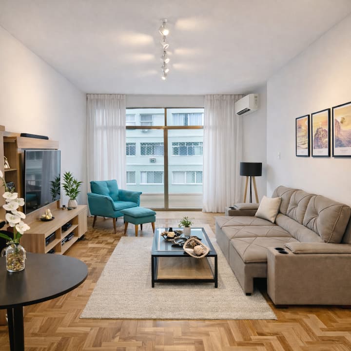 Luxurious Copacabana Apart • Partial Ocean View - Rio de Janeiro