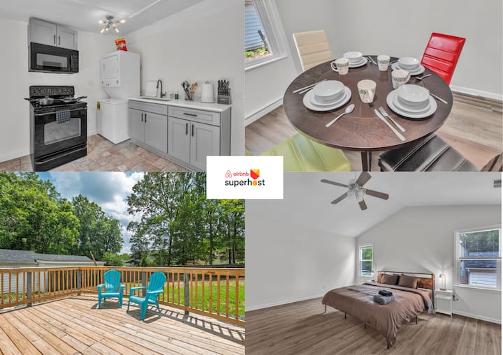 Peaceful Guest Suite | Private Entrance + King Bed - Concord, NC
