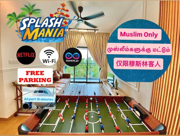 Splashmania Garden&poolview Wi-fi 7pax Muslim Only - Cyberjaya