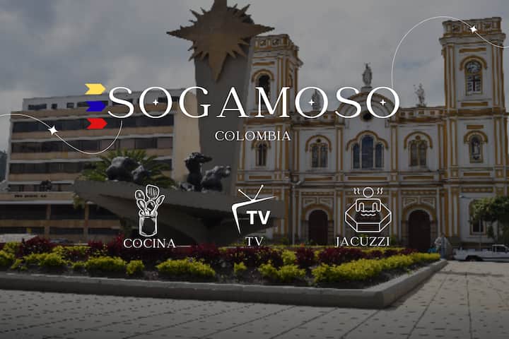 House+kitchen+tv+jacuzzi+wifi+work Area @Sogamoso - Sogamoso