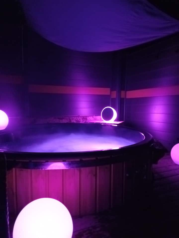 Love Room La Courtisane - Jacuzzi/spa - Terrasse - Niederbronn-les-Bains