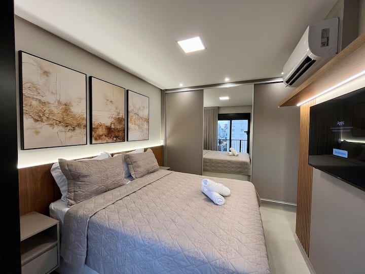 Apto 2q Premium | Elegância E Praticidade No Bueno - ゴイアニア