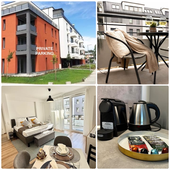 Local-lux Apartment F3 - Private Parking & Balcony - Kecskemét