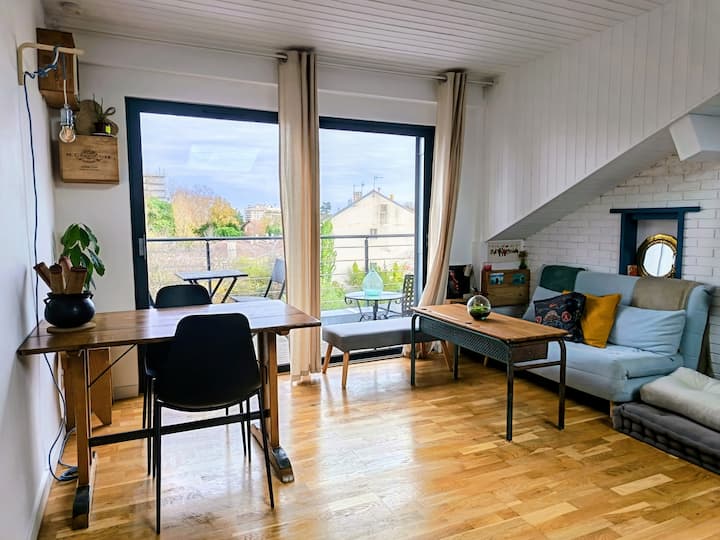 Appartement Lumineux Avec Terrasse Ouverte Au Ciel - Mérignac