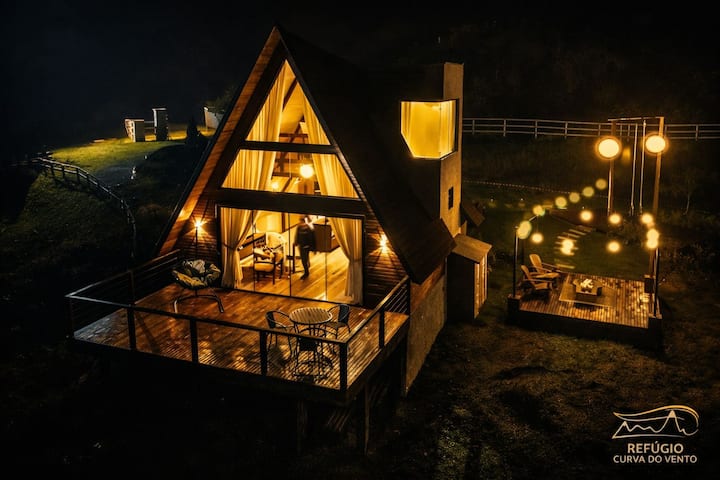 Chalé Romântico Serra Catarinense Hidro E Lareira - Bom Retiro