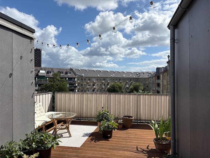 100 Kvm Townhouse Med Privat Tagterasse - Copenaghen