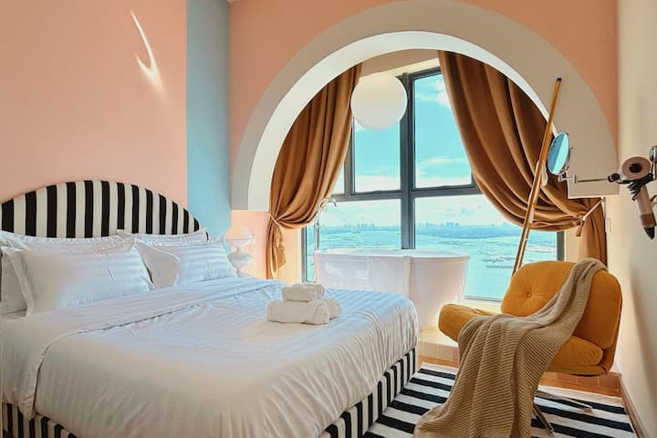 Dooga Ins-retro Pastelland | Seaview Bathtub - Johor Bahru