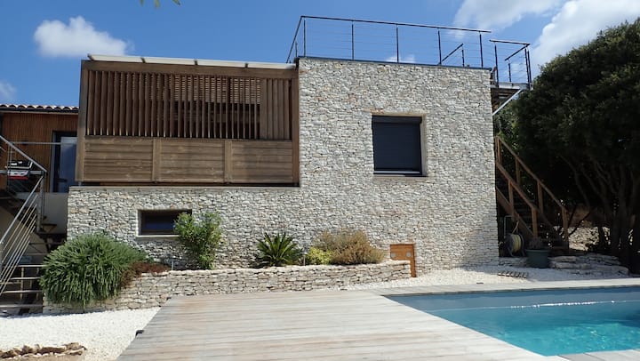 Maison Contemporaine, Piscine, Vue Dégagée, Maquis - Bonifacio