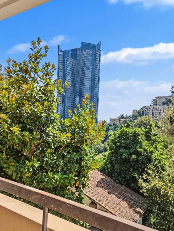 Vue Sur Monaco Avec Piscine Et Parking - Montecarlo, Mónaco