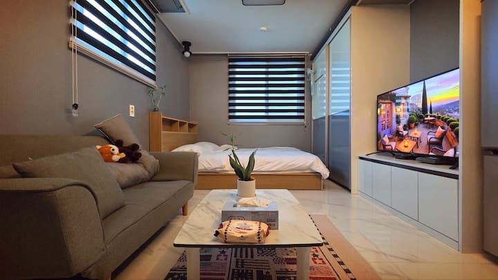 [이안]S404,성심당400m,스카이로드,은행동,대흥동,선화동,출장,실습,2박이상10%할인 - Daejeon