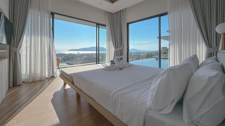 普吉岛4卧5卫泳池海景别墅 V2 含早餐 水电 接送机 - Phuket