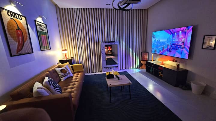 Cozy Modern Apt | 1br + Living Room | Smart Entry - Jeddah
