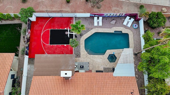 Phoenix Luxury Home. Basketball Court Pool Arcades - Phoenix