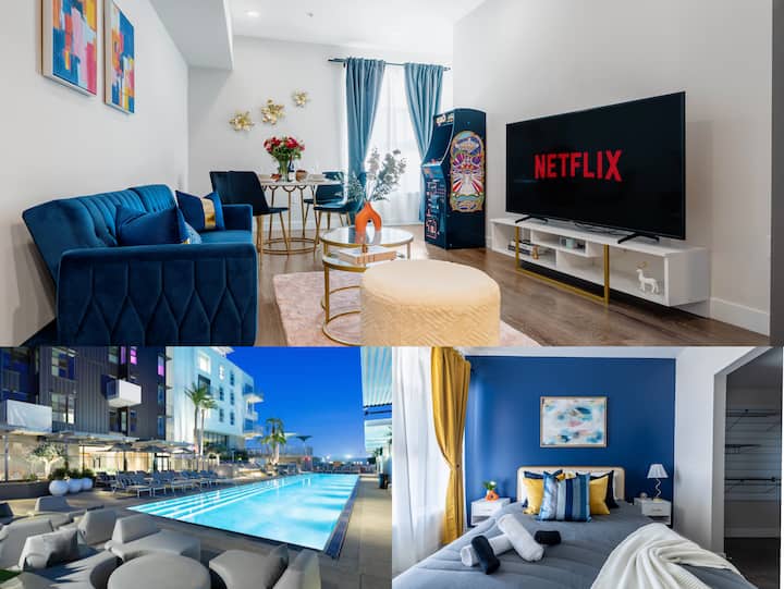 Stylish 1bd Retreat • Free Parking, Pool & Jacuzzi - Larchmont Village - Los Angeles
