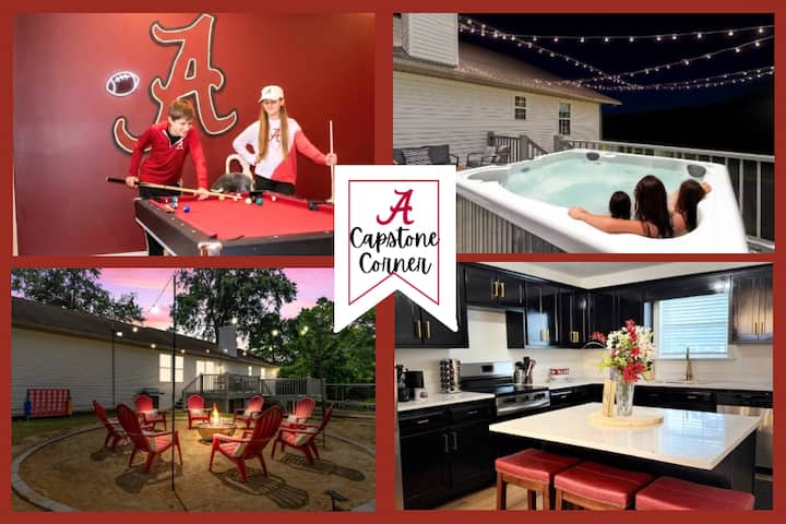 3 King Beds- Hot Tub, Game Room, Firepit - Tuscaloosa, AL