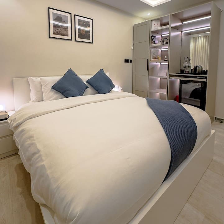 استديو أنيق | دقيقتين مشي للبوليفارد + دخول ذكي - Riyadh