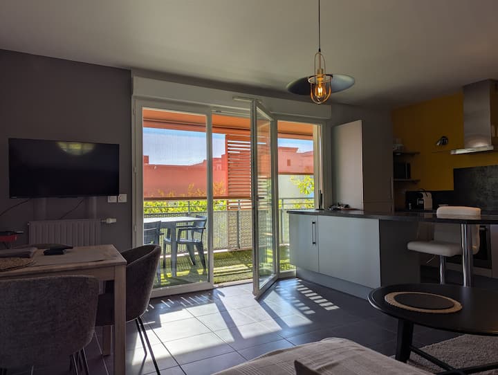 T3 Cosy 64 M2, Grande Terrasse, Tv, Clim, Garage. - Montpellier