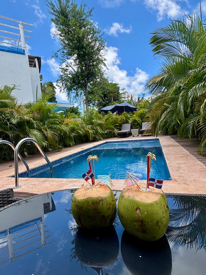 Luxury Palm Villa: Pool, Jacuzzi + Free Airport - Punta Cana